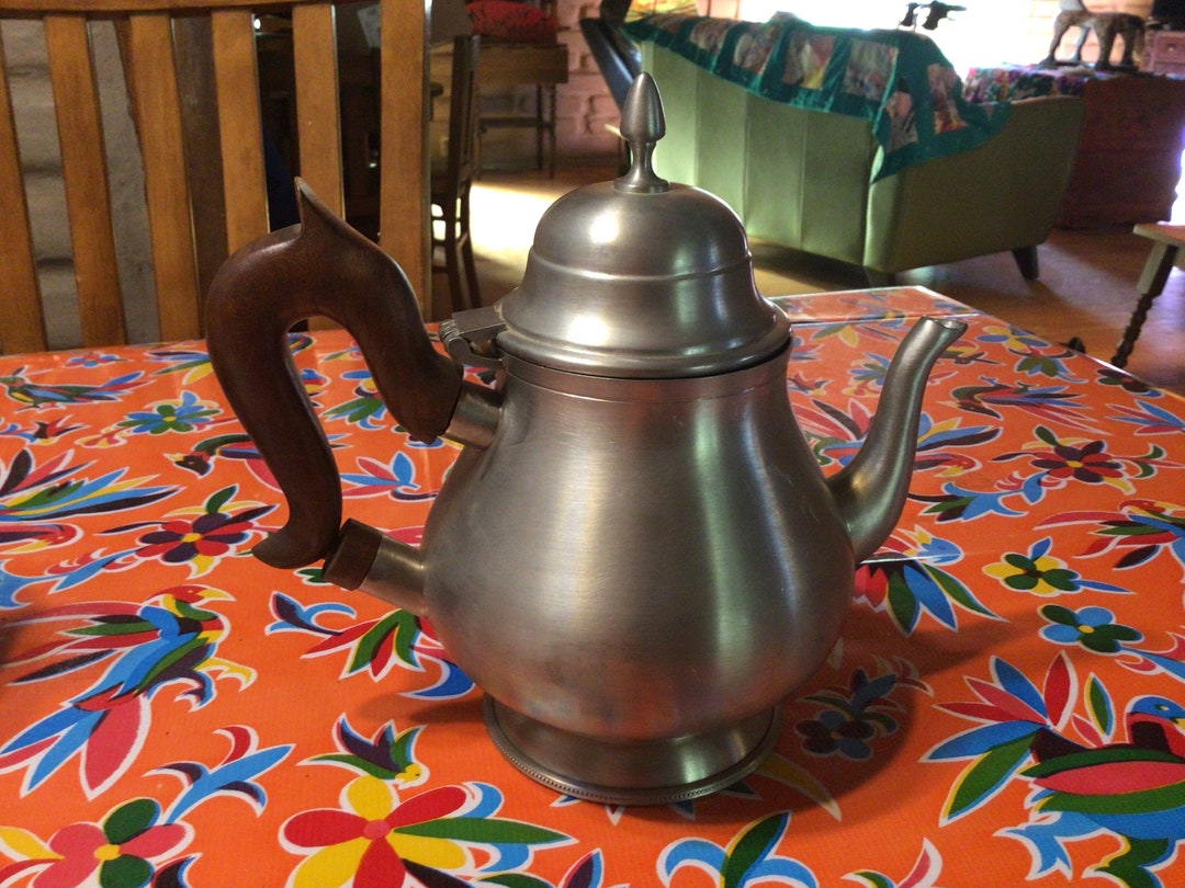 Vintage Salisbury Pewter Teapot With Hinged Lid and Wooden Handle - Etsy
