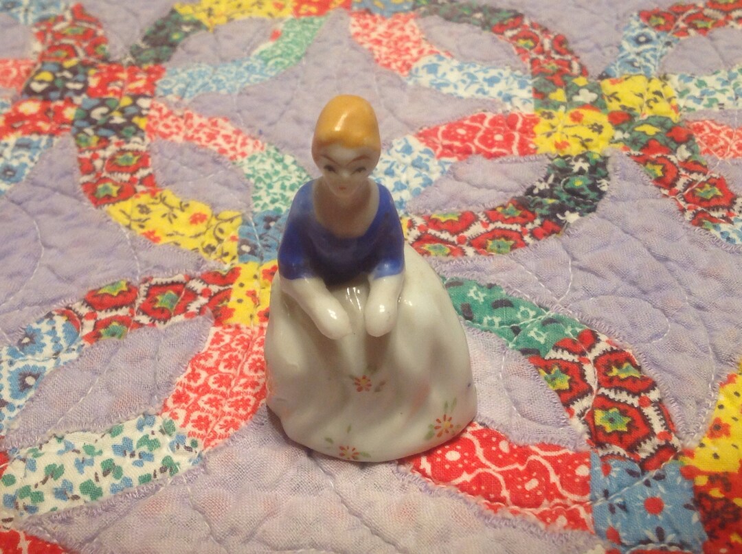 Vintage Hand Painted Seated Colonial Lady Figurine- Occupied Japan - Etsy
