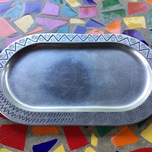Vintage Wilton Armetale Pair of Pewter Oval Platters or Party Trays ...
