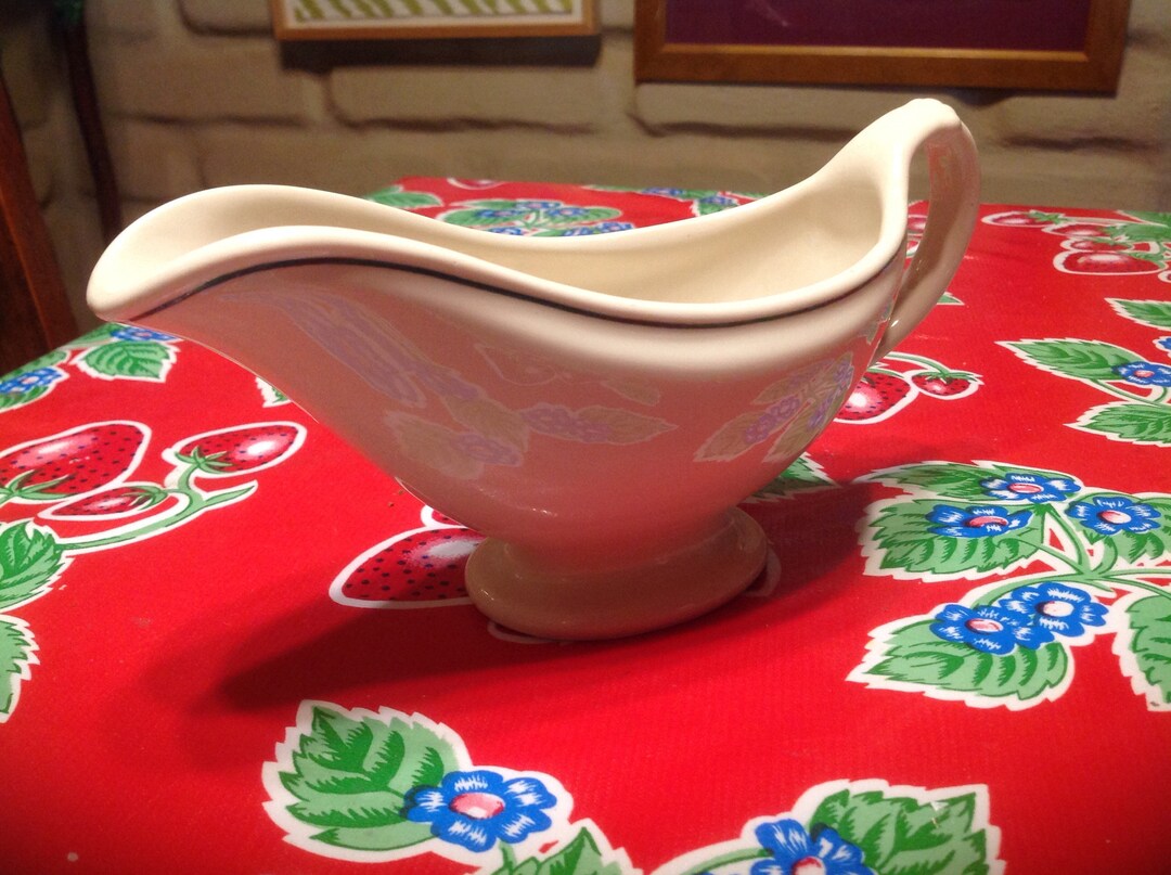 Vintage Walker China Small Restaraunt Ware Gravy Boat or Dressing Boat ...