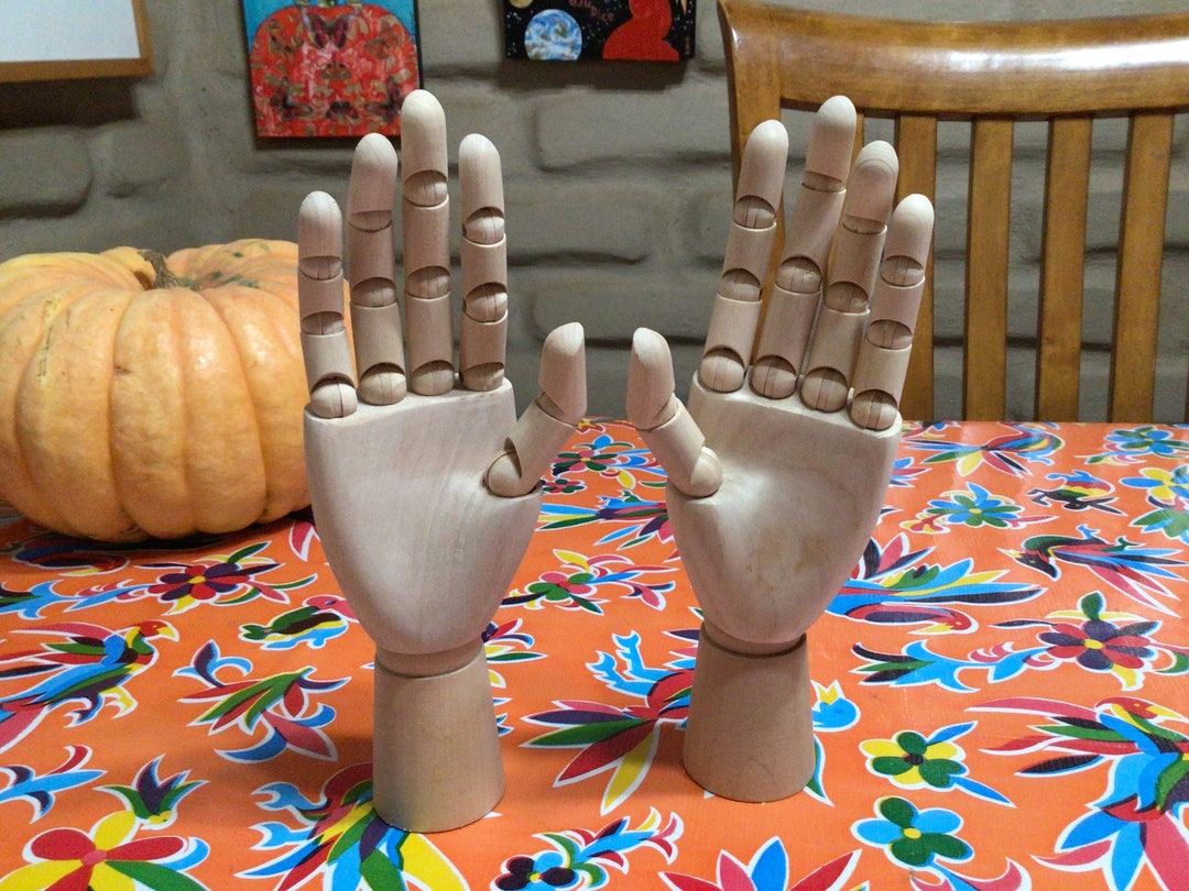Vintage Posable Artist Wooden Pair of Hands - Etsy