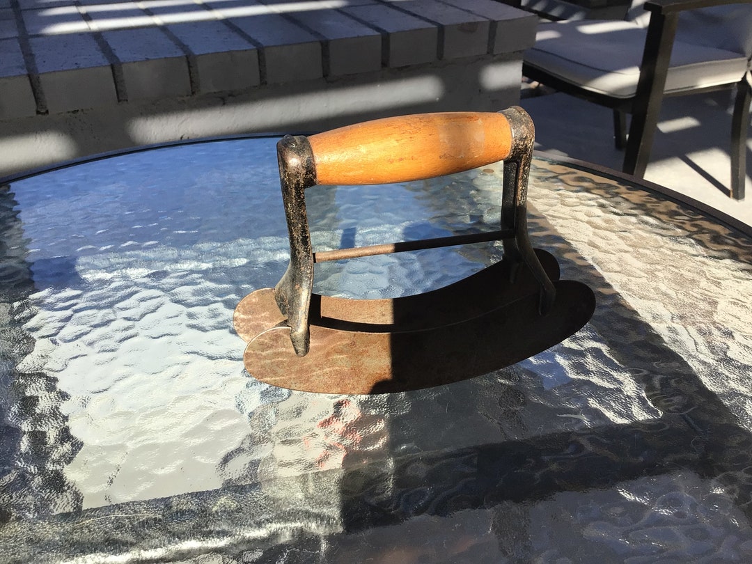 Vintage Very Old Metal Double Chopper With Wooden Handle - Etsy