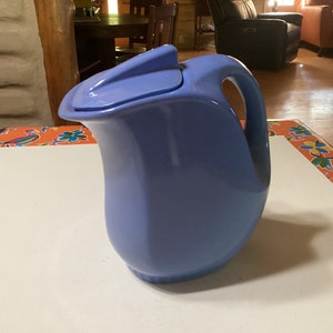 Vintage Hall Blue Water Refrigerator Pitcher Made for Montgomery Ward ...
