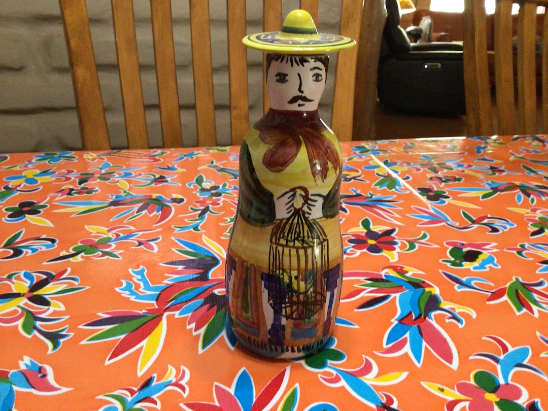 Vintage Beautiful Hand Painted and Decorated Folk Art Mexican Man ...
