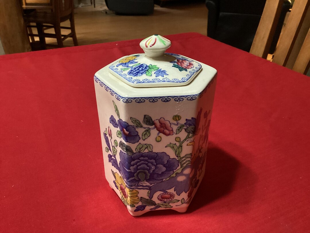 Vintage Mason’s Regency Plantation Colonial Ming Jar- Made in England ...