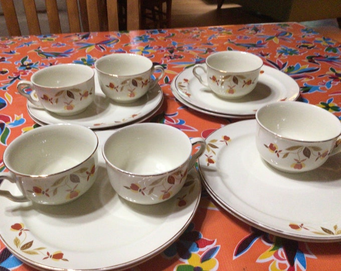 1940's Hall China AUTUMN LEAF Aka Jewel Tea Oval Platter / Serving Tray ...