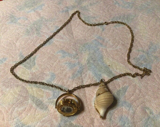Vintage Alan Luis Gold Chain or Necklace With Nantucket Basket Locket ...