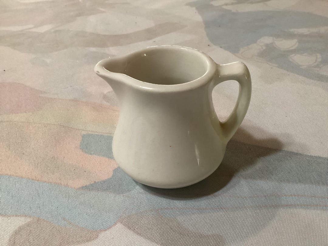 Vintage Walker China Vitrified Restaurant Ware Small White Creamer - Etsy