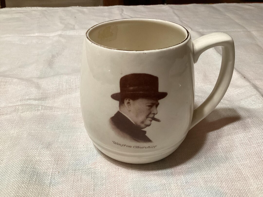 Vintage Winston Churchill Mug- English Ware, Lancasters Ltd, Hanley ...