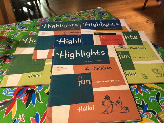 Set of 6 1959-1960 Highlights for Children Magazines - Etsy