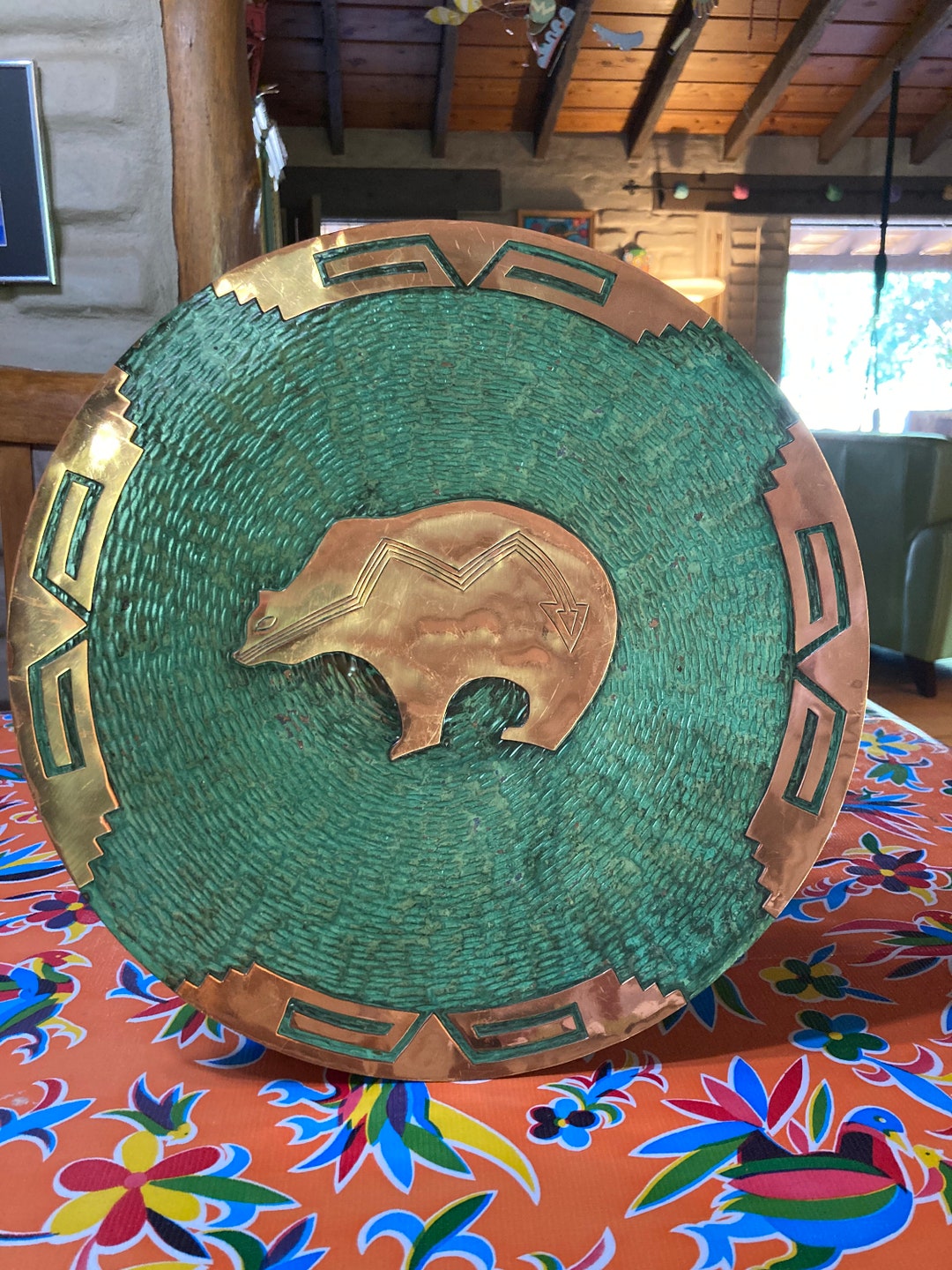 Vintage Copper Medicine Plate by New World Trading of Native - Etsy