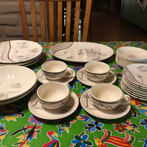 Mid Century Modern Dinnerware - Etsy