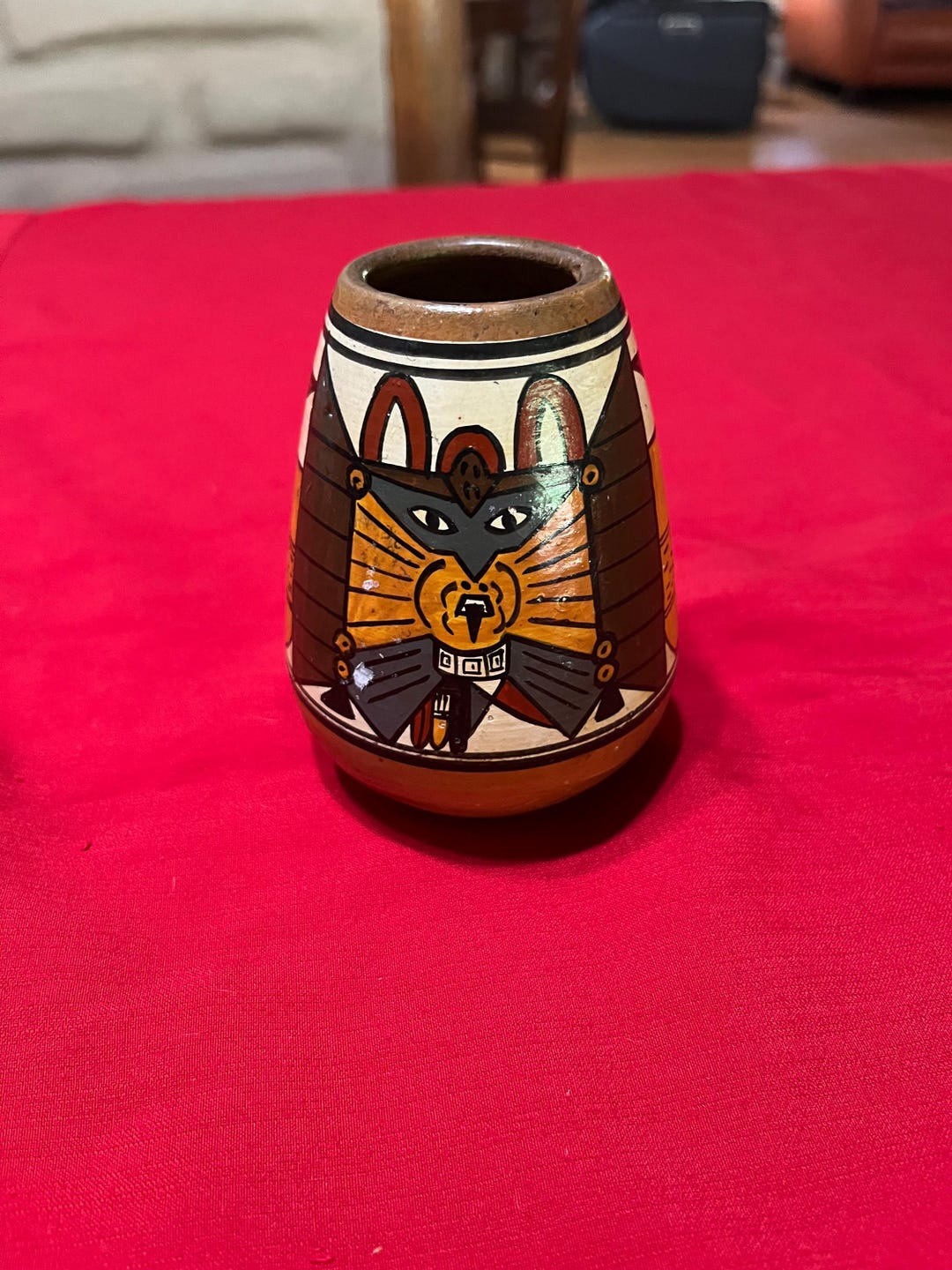 Vintage Pisac Peyton, Peru Nazca Culture Terra Cotta Hand Painted Vase ...