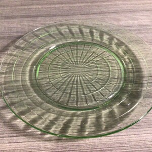 Vintage Green Anchor Hocking Depression Glass Block Optic 9” Plate - Etsy
