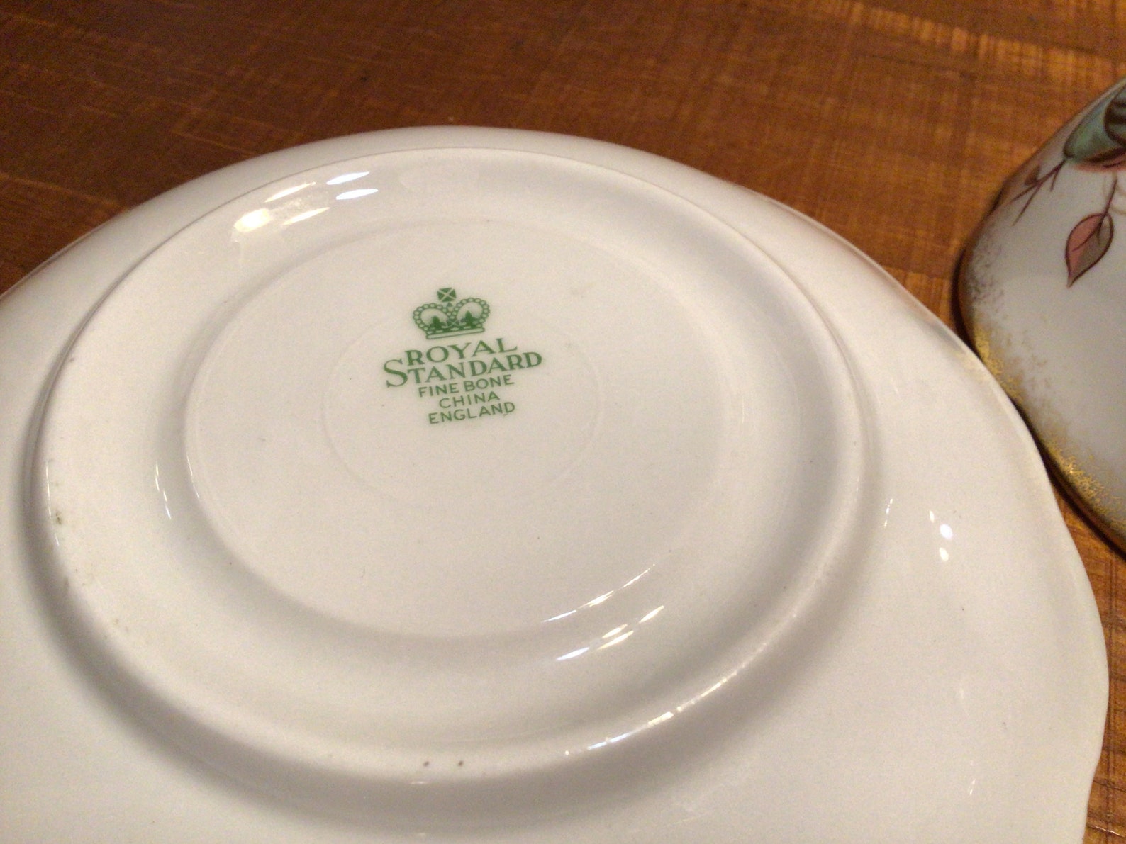 Vintage Royal Standard Fine Bone China Teacup and Saucer With - Etsy