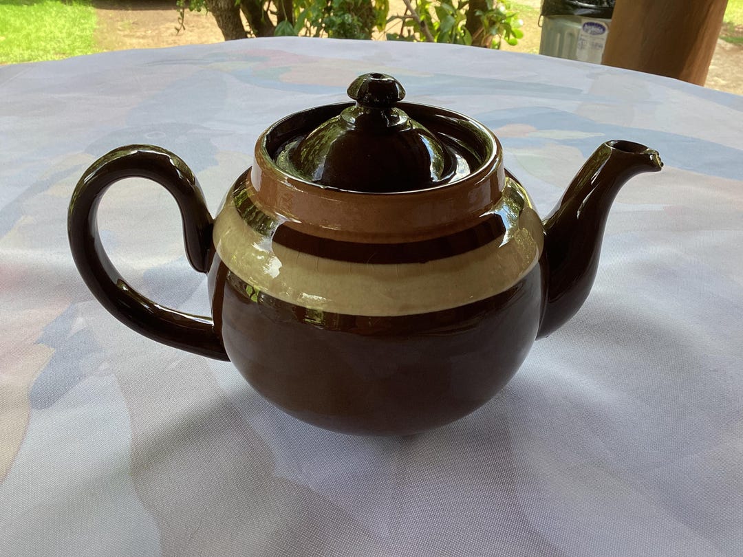 Vintage ALB Alcock Lindley and Bloore Pottery Brown Betty Teapot With ...