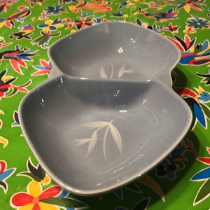 Vintage Handcrafted Winfield China Blue Pacific Divided Serving Dish ...