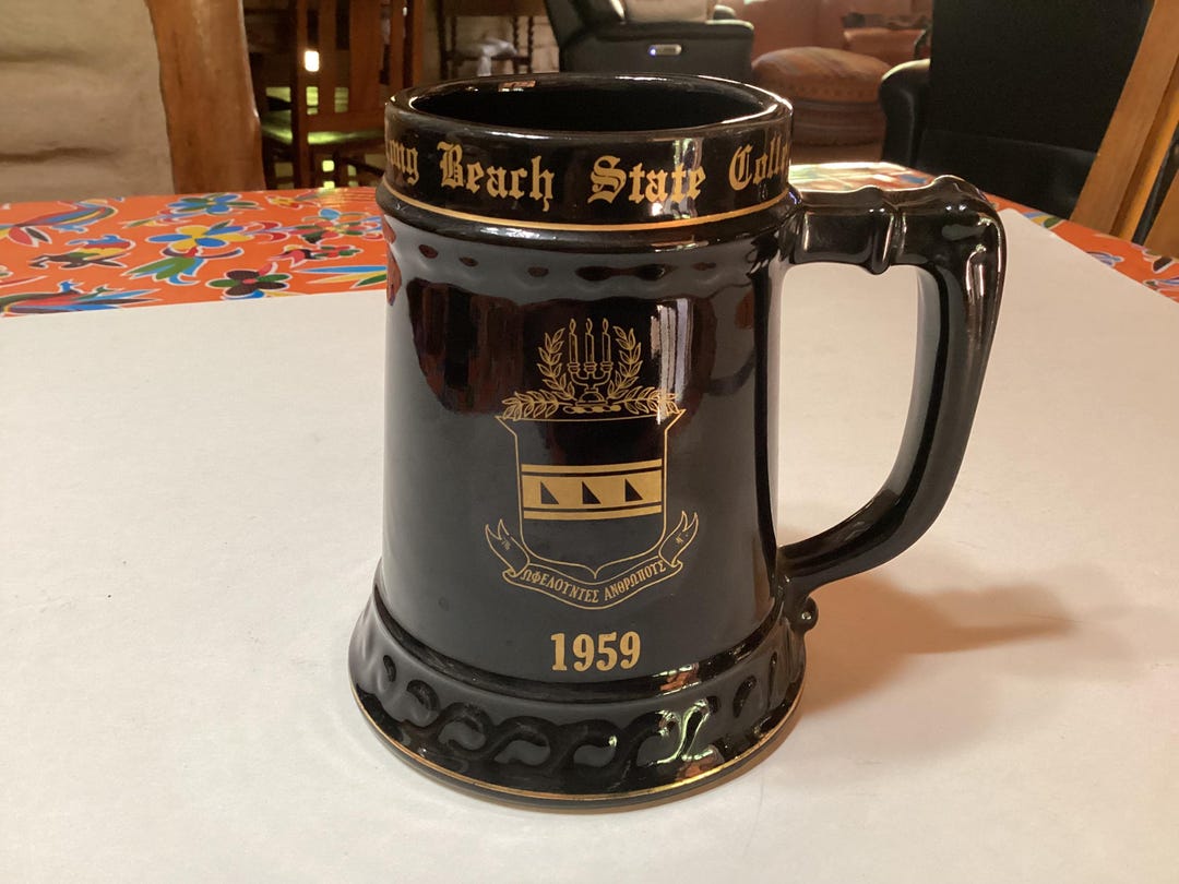 Vintage Large Ceramic 1959 Long Beach State College Fraternity Stein ...