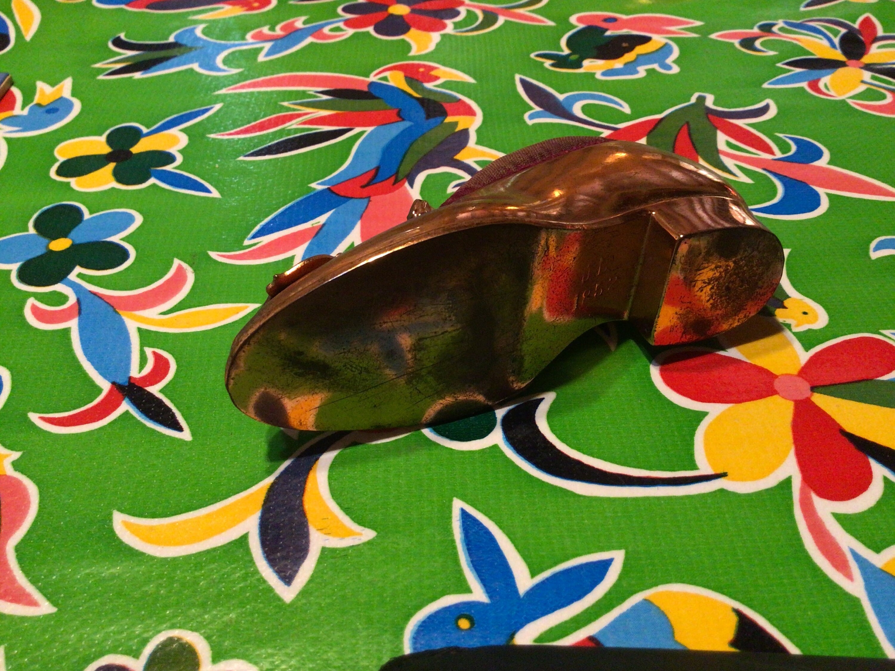 Vintage Jennings Brothers Metal Woman’s Shoe Pin Cushion J.B. 1852 ...