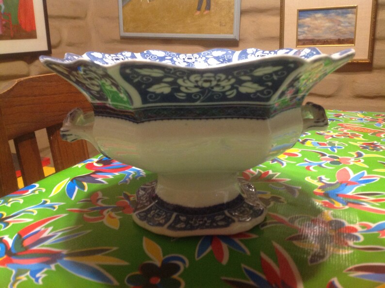 Vintage Whieldon Ware China Corona Pattern Flow Blue - Etsy