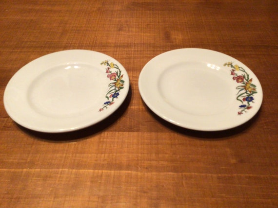 Vintage pair of Mayer China restaurant ware small plates | Etsy