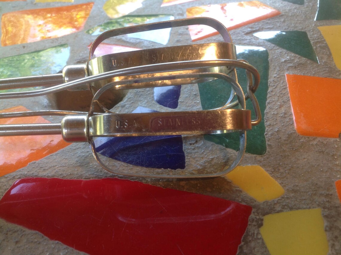 Vintage Turner and Seymour Hand Mixer or Beater With Red - Etsy