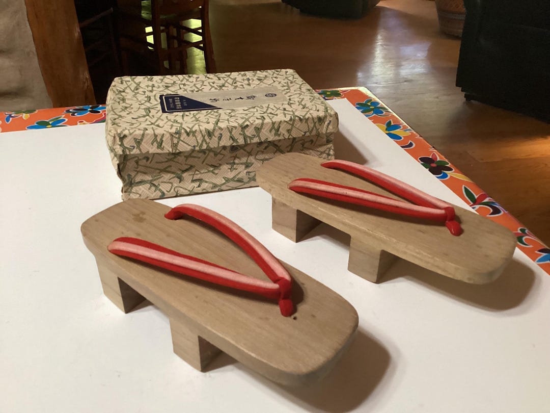 Vintage Japanese Geta Wooden Shoes - Etsy
