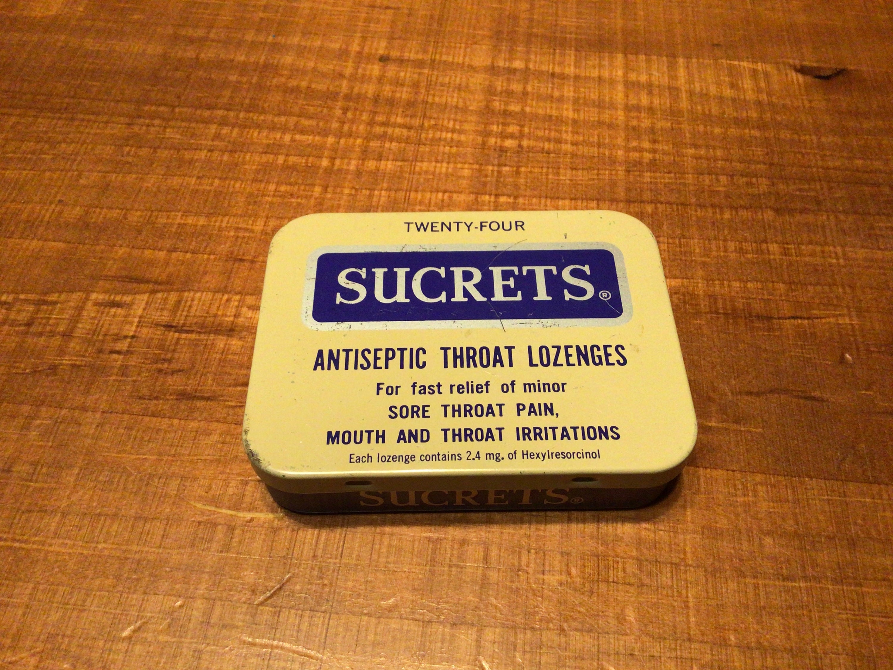 Vintage Sucrets Antiseptic Throat Lozenges Tin | Etsy