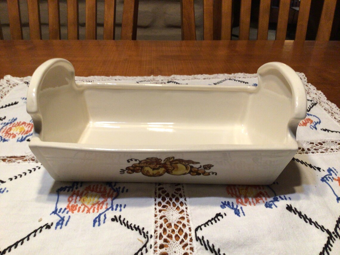 Vintage Poppytrail Gold Provincial Fruit Bread Tray by Metlox, Made in ...