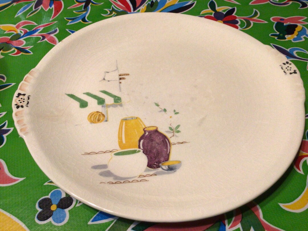 Vintage Paden City Pottery Ceramic Shell Kristen Caliente Design ...