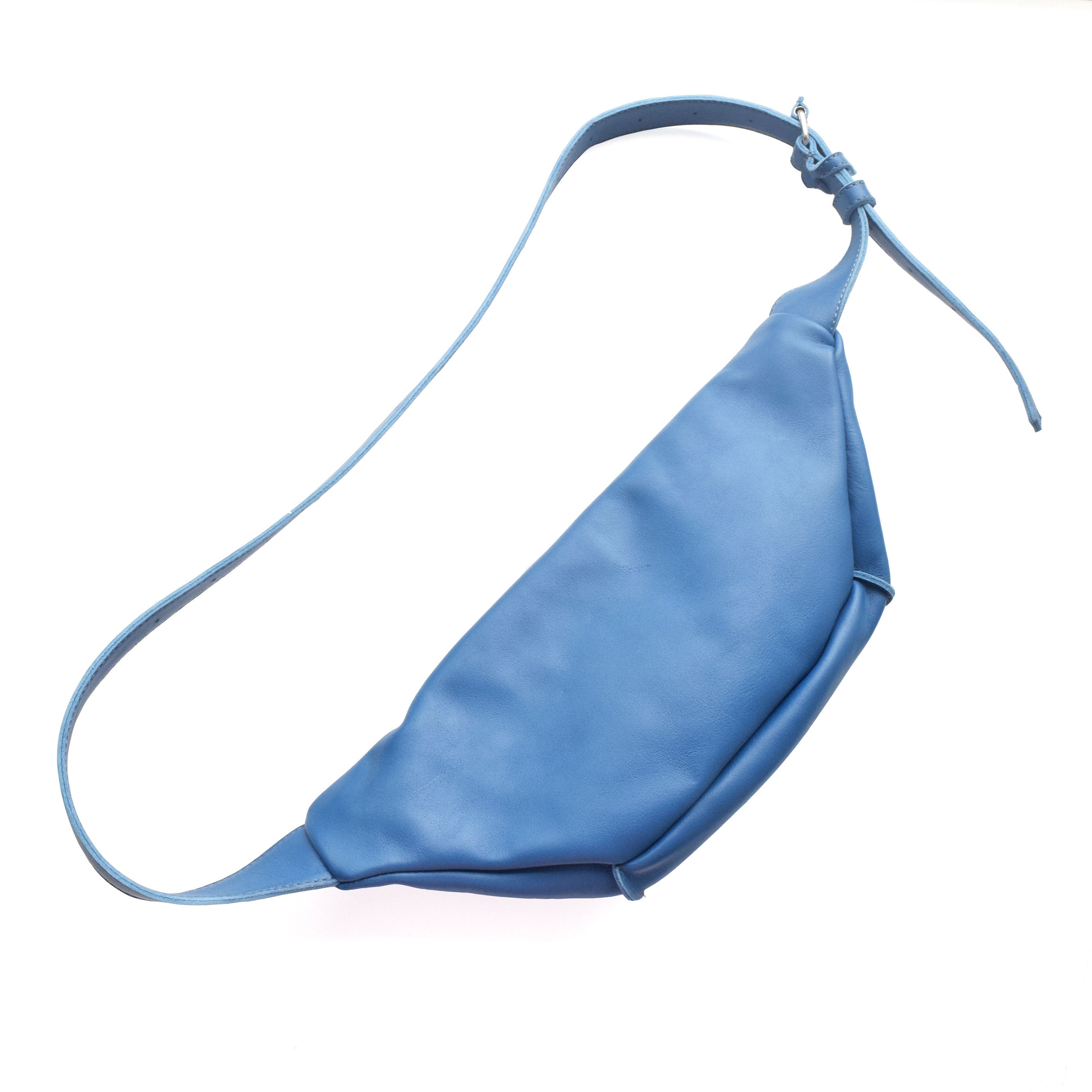 Bright Blue Smooth Leather Fanny Pack for Women or Men - Etsy