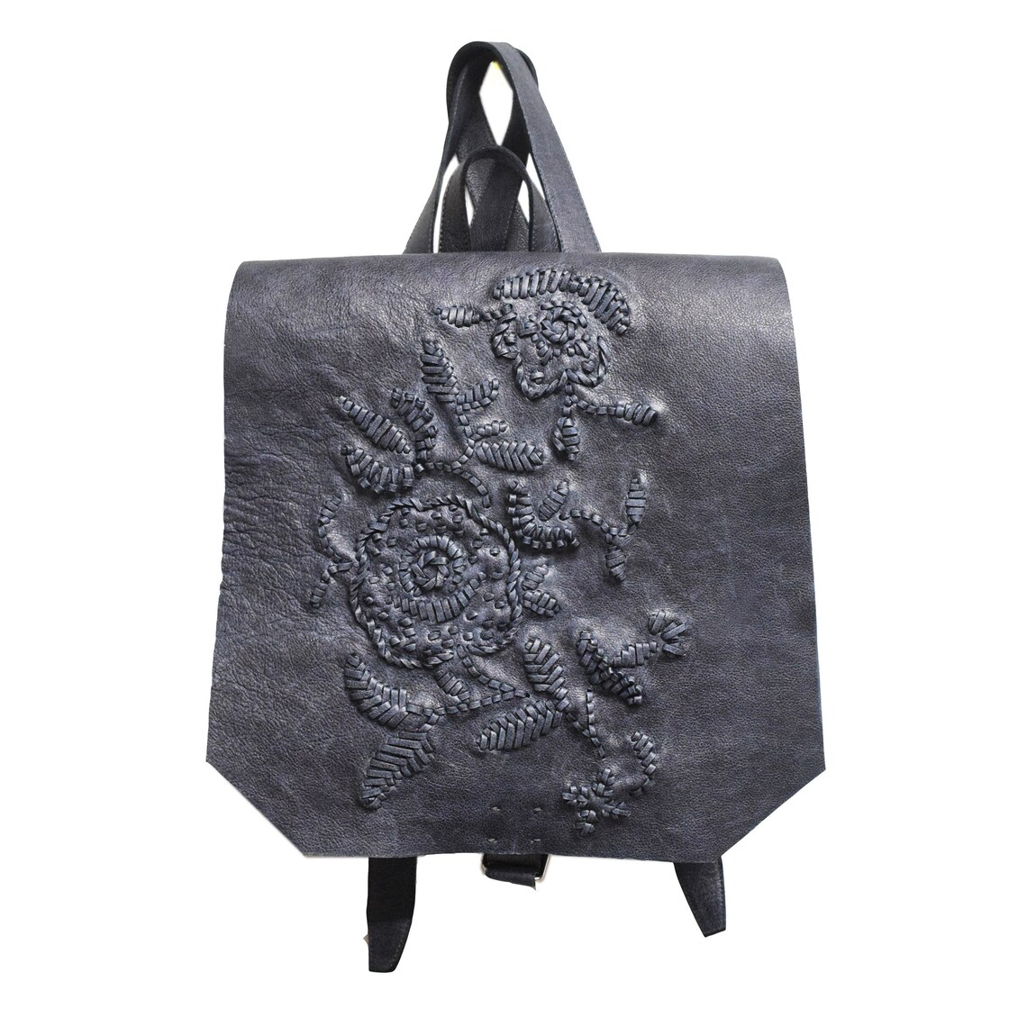 Braided and Decorated Leather Womens Backpack for 13 Inches - Etsy