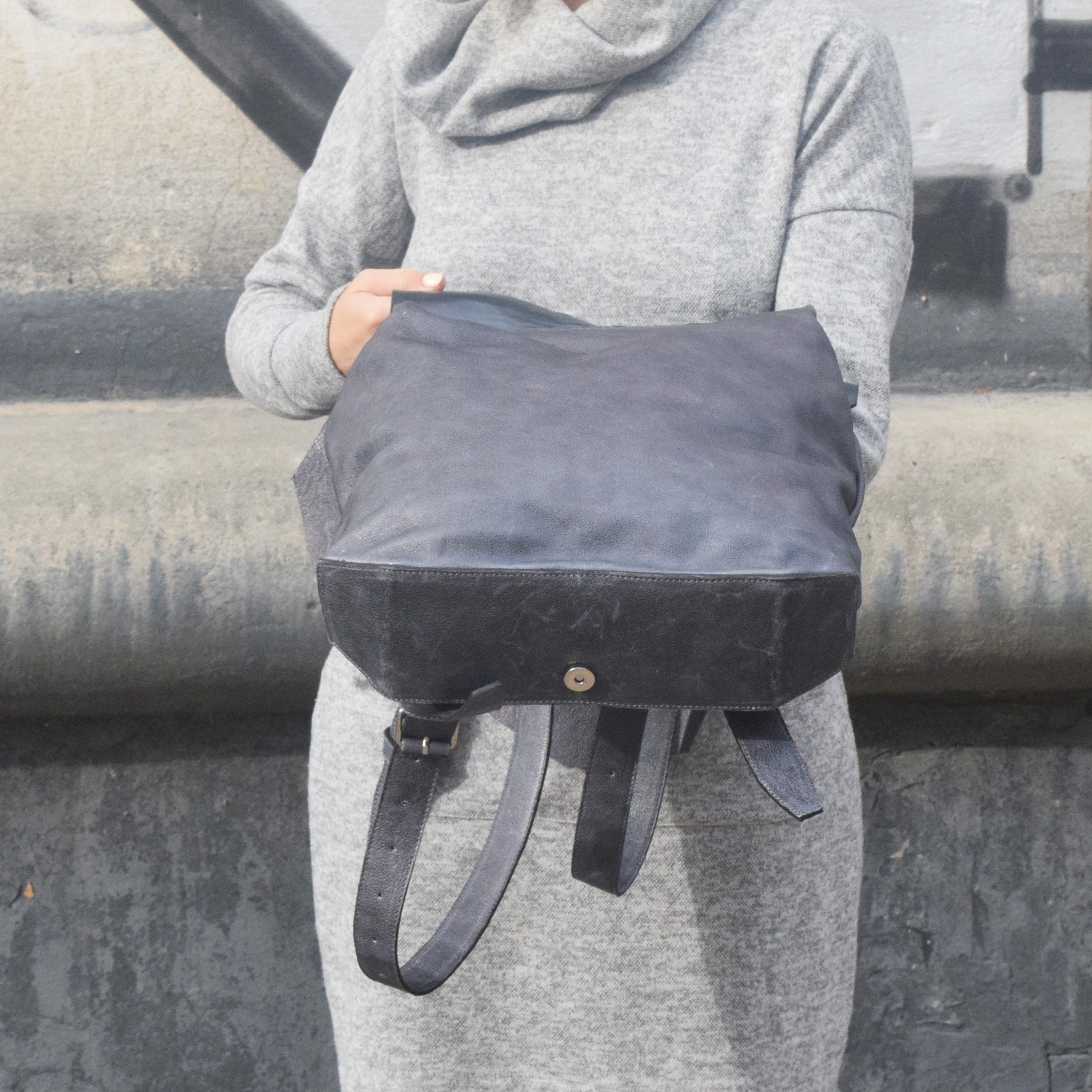 Braided and Decorated Leather Womens Backpack for 13 Inches - Etsy