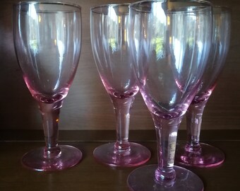 Pink wine glasses | Etsy