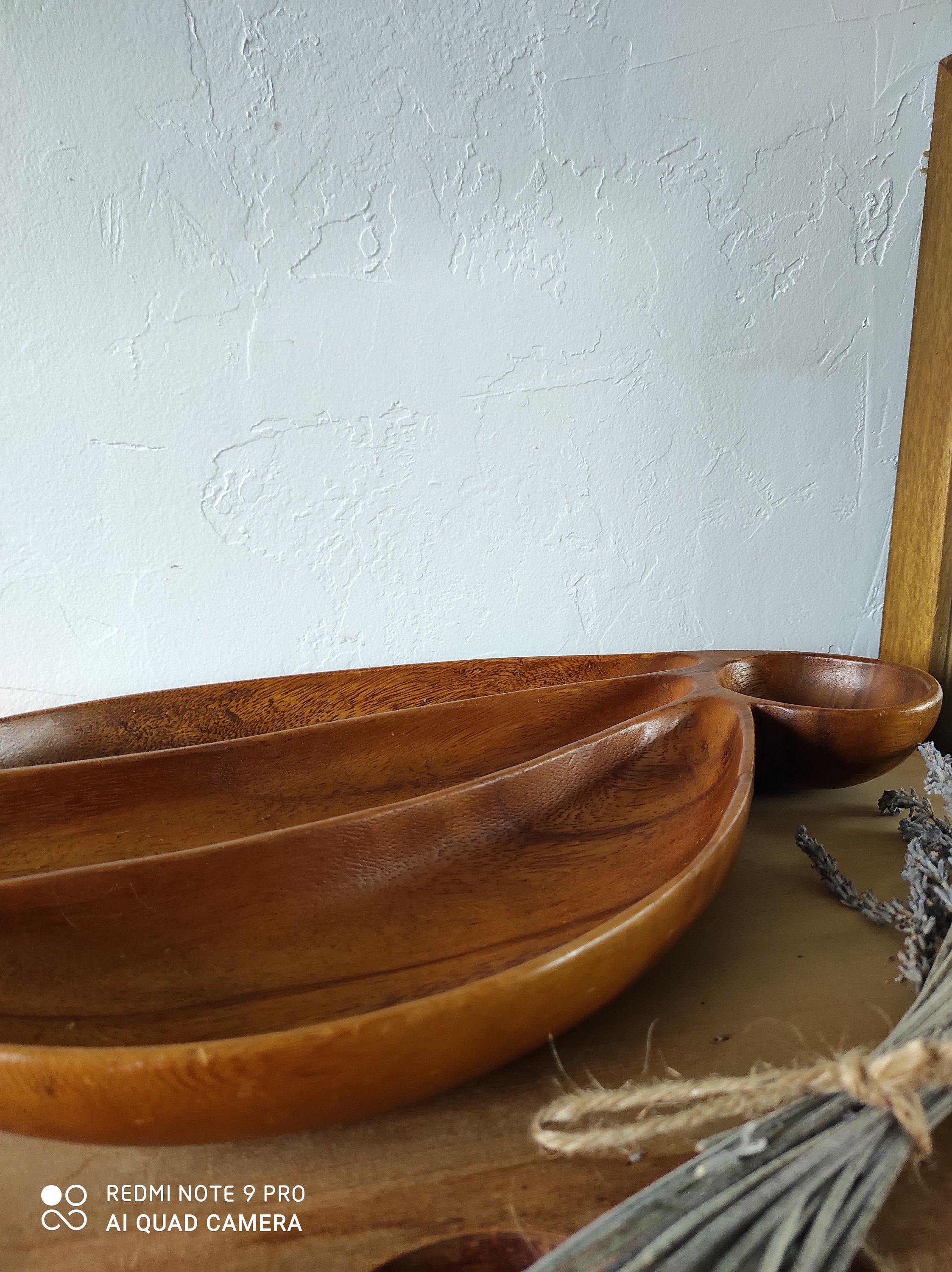 Vintage Hawaiian Monkey Pod Tray - Etsy