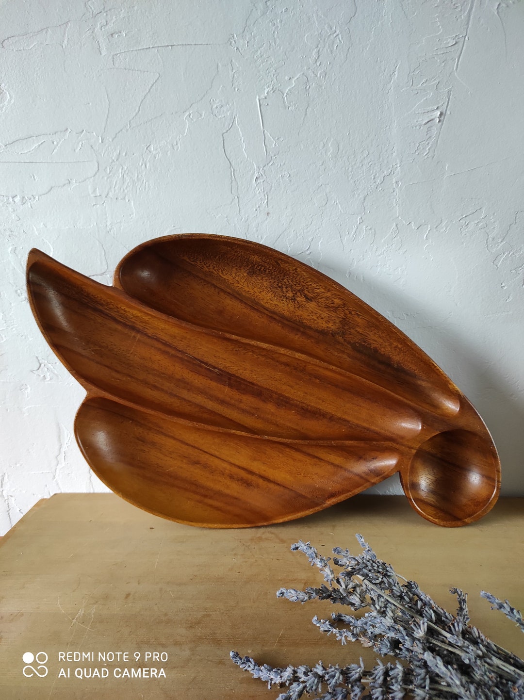 Vintage Hawaiian Monkey Pod Tray - Etsy