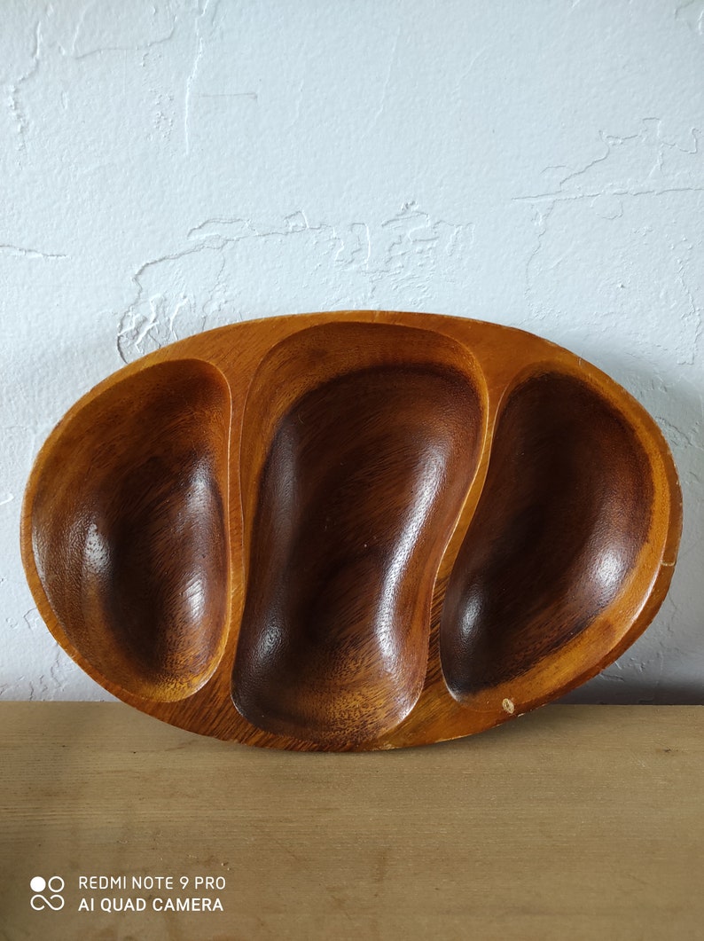 Small Oval Monkeypod Wooden Dish | Etsy