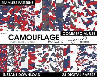 ARMED FORCES Digital Papers 24 Pieces 12 X 12 - Etsy