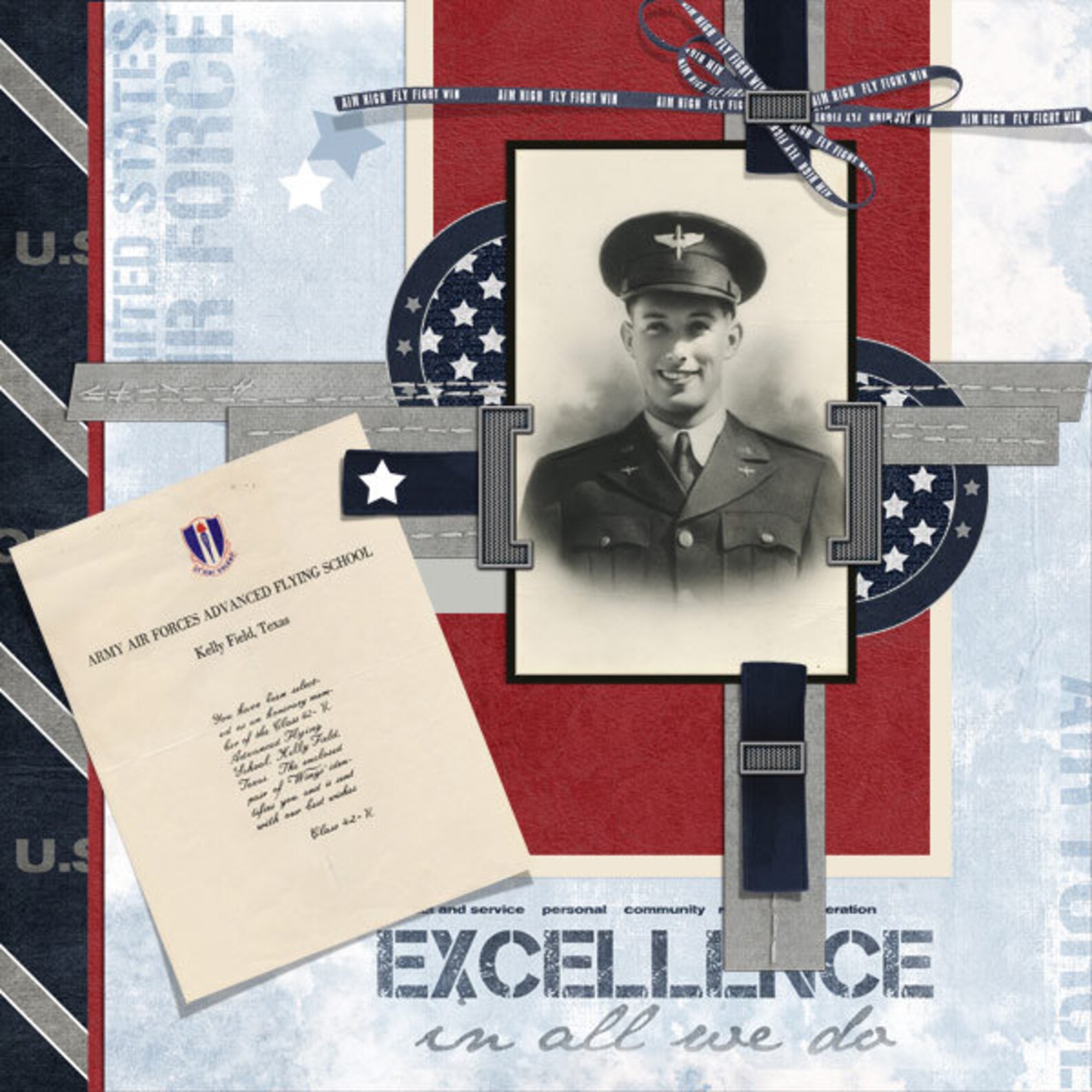US Air Force Digital Scrapbook, Military Theme Paper, Backgrounds ...