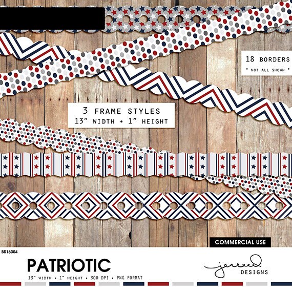 July 4th Border Clipart