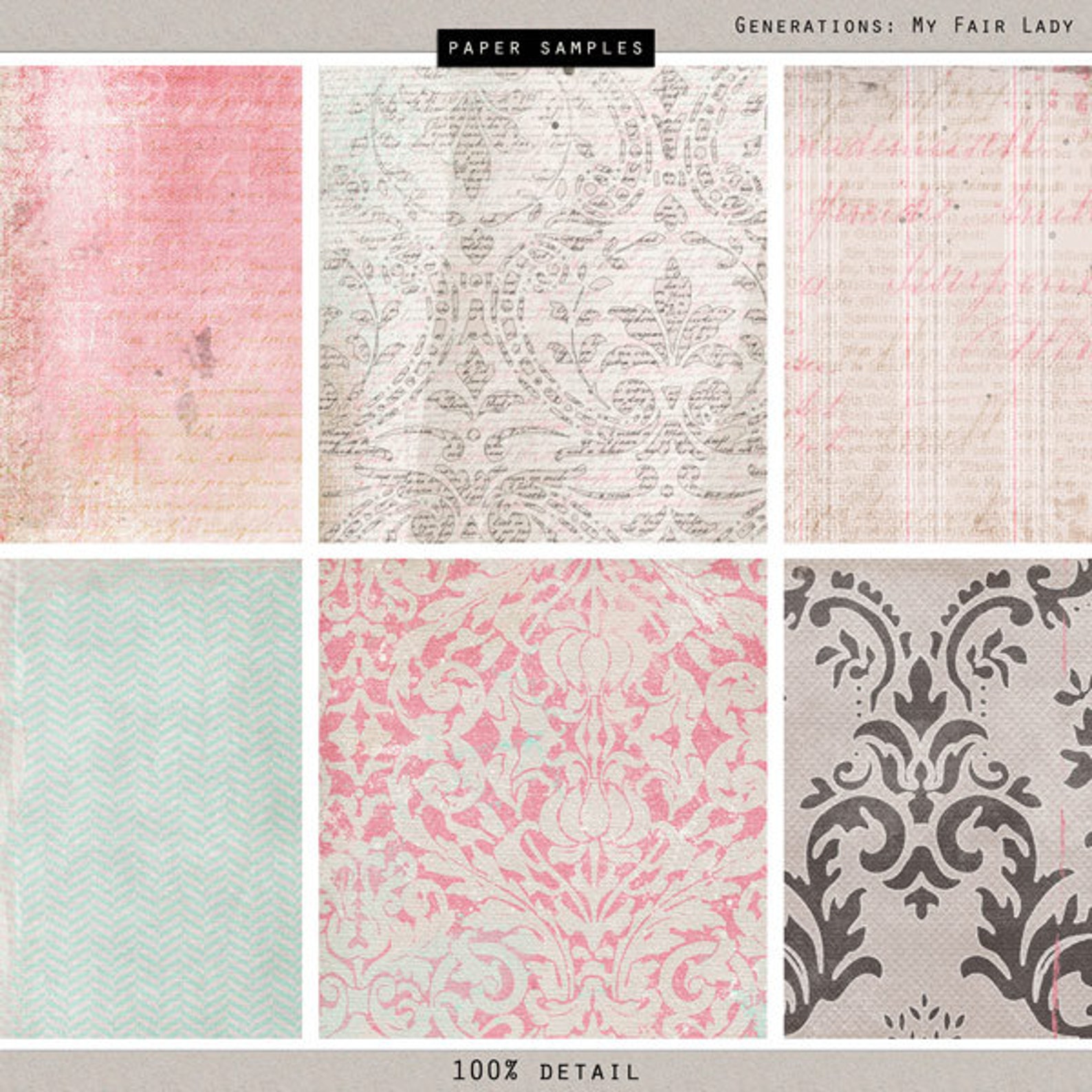 Vintage Heritage DIGITAL Scrapbook Papers - Genealogy Scrapbook ...