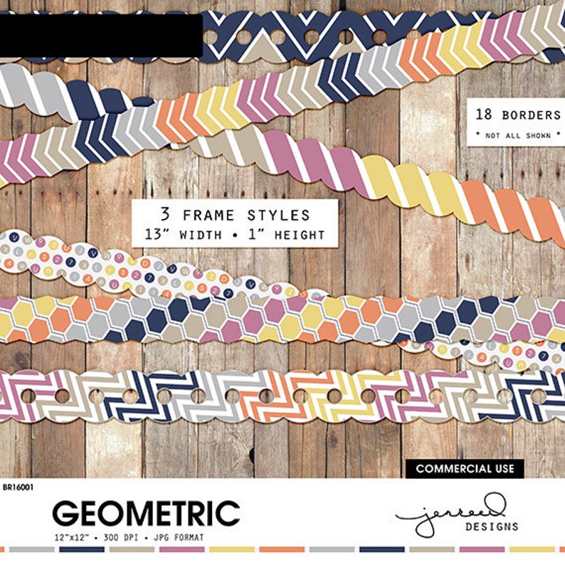 Page Borders || Borders Clip Art || Fun Borders || Geometric Border ...