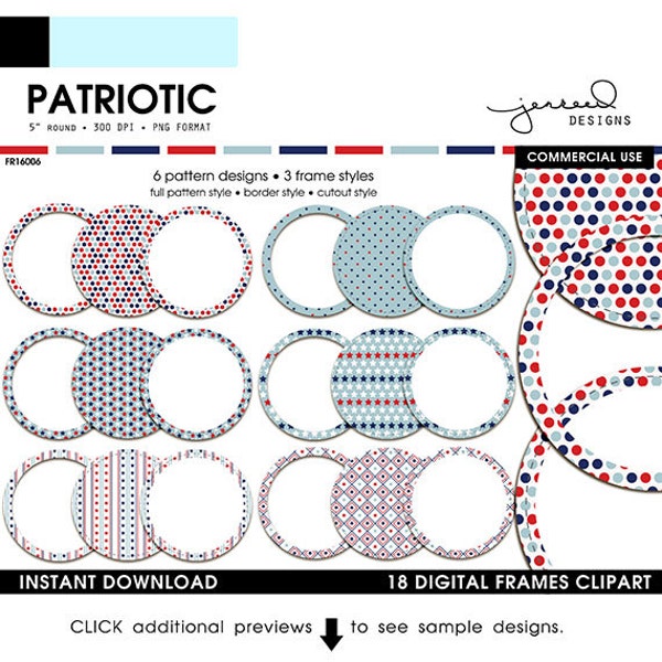 Patriotic Frames - Etsy