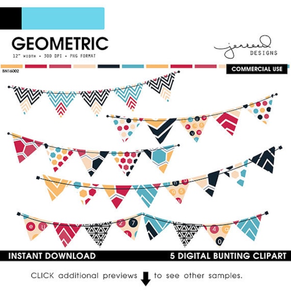 Bunting Graphics - Etsy