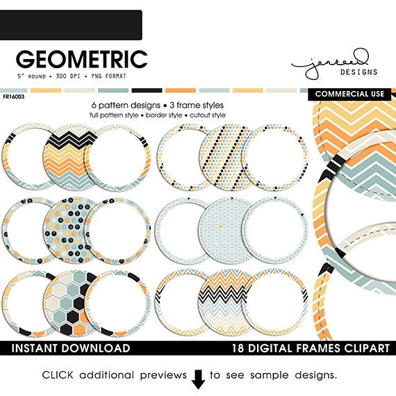 Border Clip Art Clipart Frames Scrapbook Frames Printable Frames Blue ...