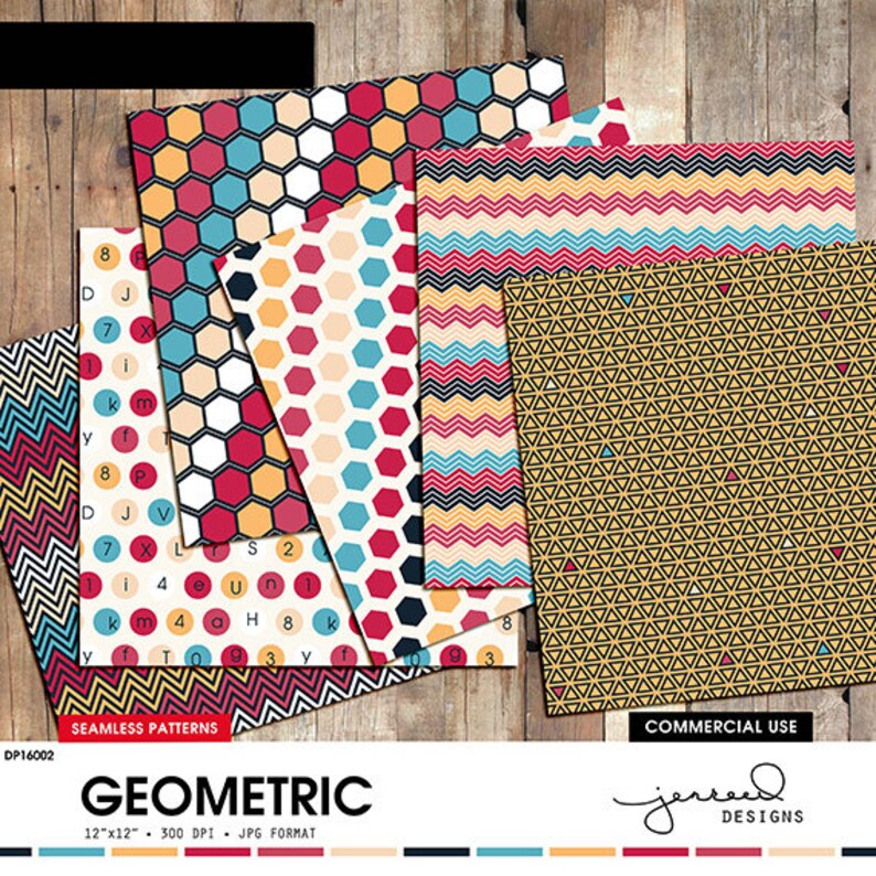 Seamless Digital Paper Patterned Paper Pack Paper - Etsy