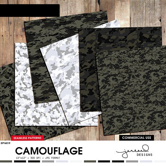 Black Camo || White Camo || Artic Camo || Black and White Camo || Dark ...