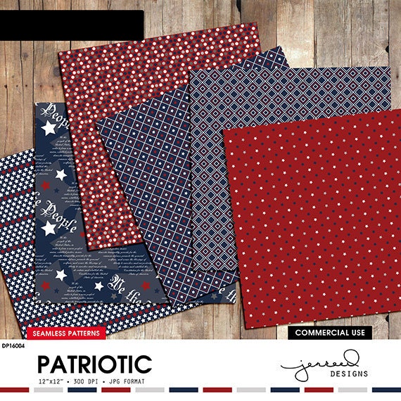 Stars and Stripes Patriotic Digital Paper Stars & Stripes Digital Paper ...
