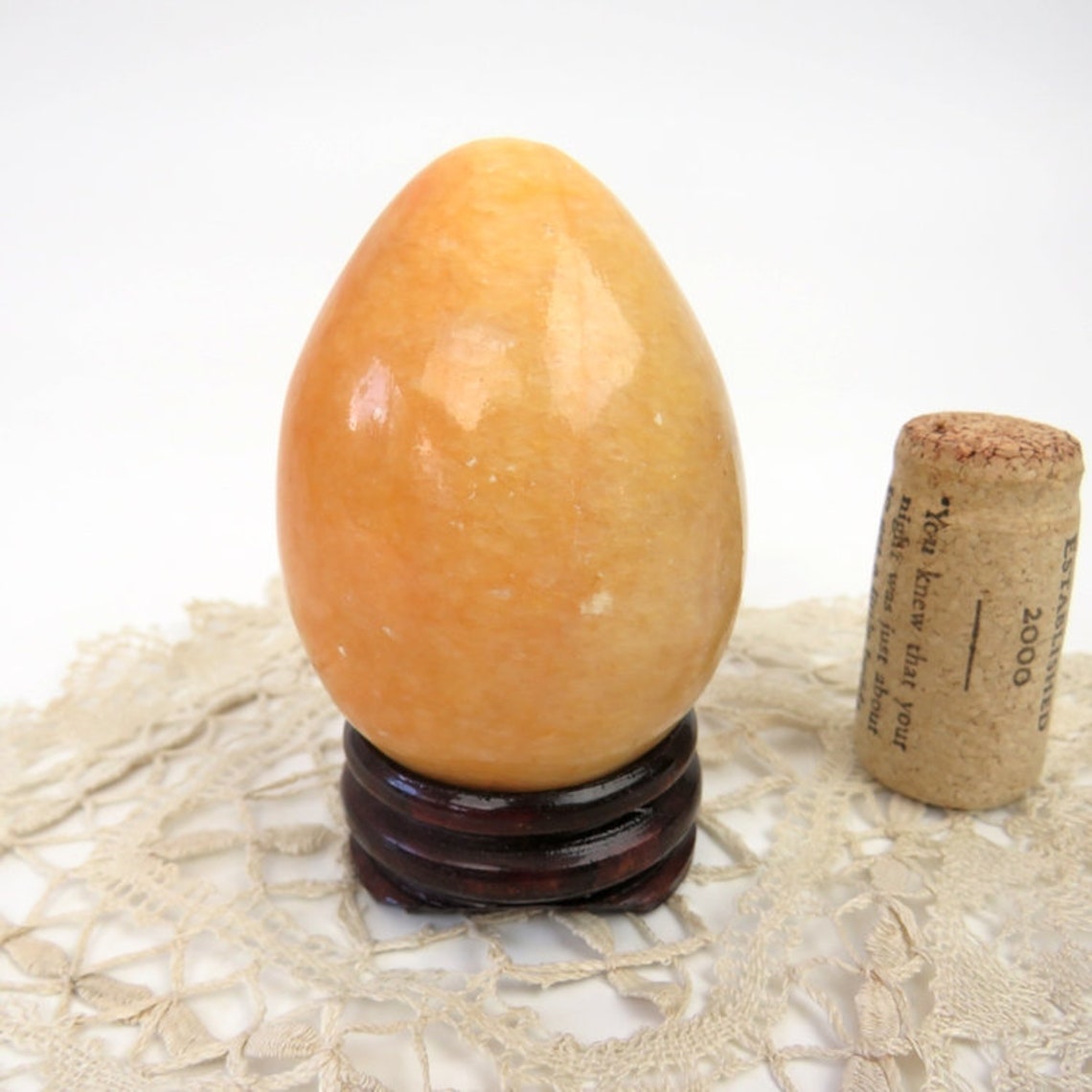 Mid Century Alabaster Italian Stone Dyed Amber Yellow Marble Egg - Etsy