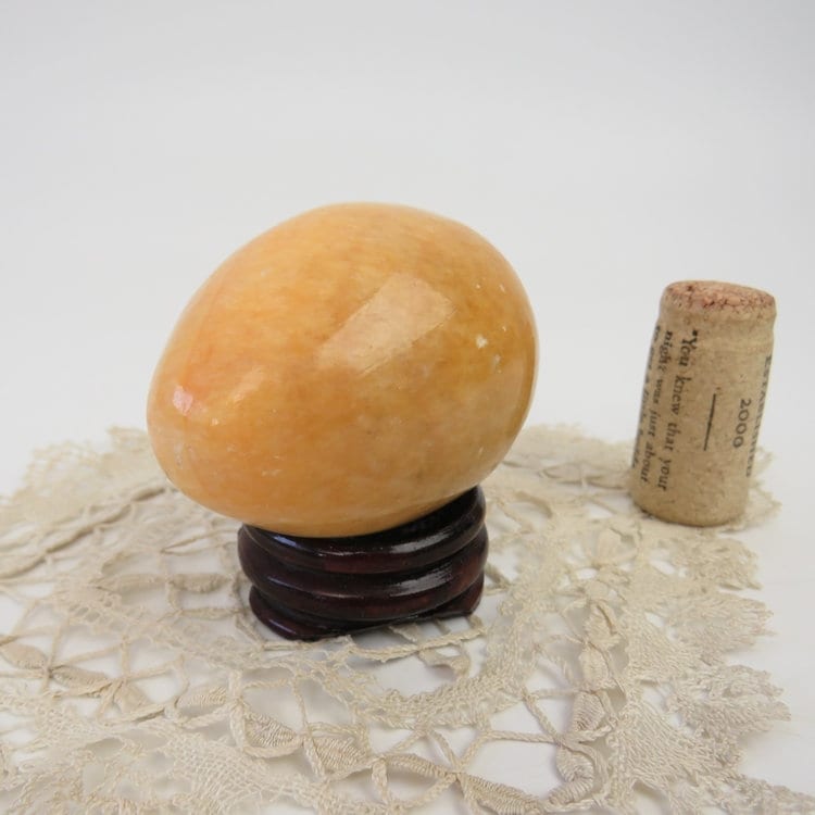 Mid Century Alabaster Italian Stone Dyed Amber Yellow Marble Egg - Etsy